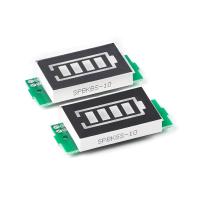 China Three-String LED Display Indicator Board Vehicles 1-8S Lithium Battery Voltage Tester Module Blue Green Color for Li-ion for sale