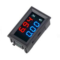 China DC 0-100V LED Digital Display Meter Dual Display Voltage & Current 1A 10A 50A 100A Voltmeter 0.56 Inch 0.28inch LED Displays for sale