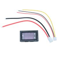 China DC 0-100V LED Digital Display Meter Dual Display Voltage & Current 1A 10A 50A 100A Voltmeter 0.56 Inch 0.28inch LED Displays for sale