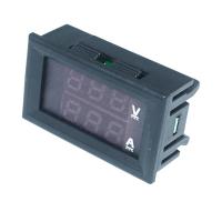 China DC 0-100V LED Digital Display Meter Dual Display Voltage & Current 1A 10A 50A 100A Voltmeter 0.56 Inch 0.28inch LED Displays for sale