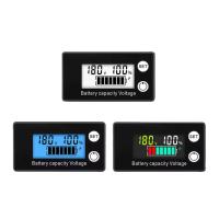 China DC 8V-100V Waterproof Battery Capacity Indicator Temperature Alarm Voltmeter Voltage Meter for Lead Acid Lithium LiFePO4 for sale