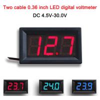 China Two-Cable LED Digital Voltmeter Head 0.36-Inch LCD Display DC4.5V-30.0V Range Reverse Connection Electronic Components for sale