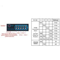 China 3-Series Ternary LED Voltage Level Indicator Meter New Electronic Components for Displaying Lithium Iron Phosphate Lead-Acid for sale