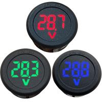 China DC 4-100V LED Digital Display Circular Voltmeter Two-Wire Reverse Connection Protection Protective Digital Voltmeter Head for sale