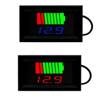 China LED Voltmeter Display for Car Battery Charge Level Indicator 12V-72V DC Power Lithium Battery Capacity Meter Tester for sale