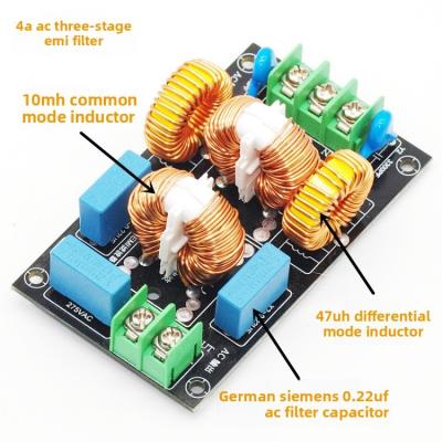 China Three-stage EMI/EMC AC Filter Differential Mode Common Mode Electromagnetic Interference Power Amplifier Power Supply Filter for sale