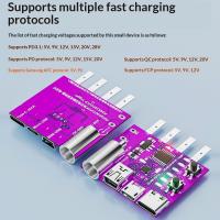 China PD3.1 Fast Charging Protocol Test Board with QC2/FCP Support 5/9/12/15/20V Voltage Emulator 140W Charger Aging Module for sale