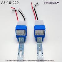 China Wholesale AS-10 Street Lamp Controller Automatic Light Control Switch Induction Delay 15s Optically Controlled 220V/12V/110V for sale