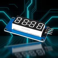China 4 Digital Tube Display Module LED Brightness Adjustable with Clock Point Accessories Building Blocks for sale