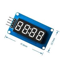 China 4 Digital Tube Display Module LED Brightness Adjustable with Clock Point Accessories Building Blocks for sale