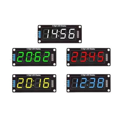 China TM1637 0.56-inch Four-Digit Seven-Segment Digital Tube Clock Display Module with Clock Point for sale