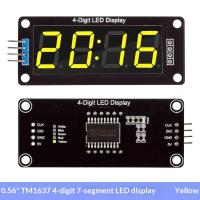 China TM1637 0.56-inch Four-Digit Seven-Segment Digital Tube Clock Display Module with Clock Point for sale