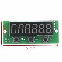 China 6-bit Red Digital Tube Counter Module 0-999999 Accumulation and Subtraction 5V DC Power Supply with Memory for sale