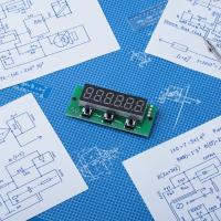 China 6-bit Red Digital Tube Counter Module 0-999999 Accumulation and Subtraction 5V DC Power Supply with Memory for sale