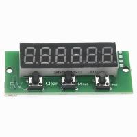 China 6-bit Red Digital Tube Counter Module 0-999999 Accumulation and Subtraction 5V DC Power Supply with Memory for sale