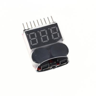 China Two-in-One 1-8S Battery Indicator & Low-Voltage Alarm with Buzzer Real-Time Display for sale