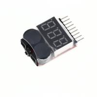 China Two-in-One 1-8S Battery Indicator & Low-Voltage Alarm with Buzzer Real-Time Display for sale