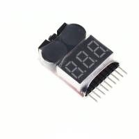 China Two-in-One 1-8S Battery Indicator & Low-Voltage Alarm with Buzzer Real-Time Display for sale
