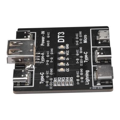 China Fast Charging Abnormal Detector for Apple Android DT3 Type-C Interface Data Cable Detection Board Electronic Components for sale