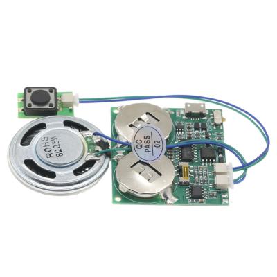 China USB Downloadable DIY Music Module MP3 Song Recording Board Greeting Card Mechanism Christmas/Birthday Electronic Components Gift for sale