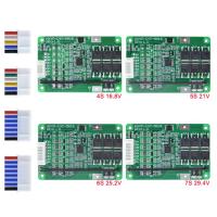 China 16.8V Lithium Battery Protection Board 4 Series 5/6/7 Series Working Overcurrent 18A Equalization Temperature Control Model for sale