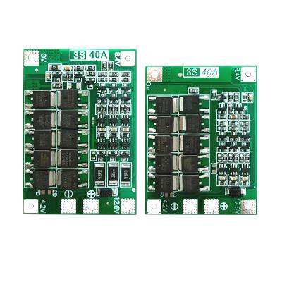 China BMS 3S 40A Enhanced Balanced Lithium Battery Charger 12.6V 18650 PCM Protection Board Enhanced PCB & PCBA Product for sale
