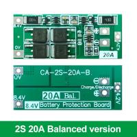 China CA-2S-20A-B Standard 7.4V 8.4V 18650 Lithium Battery Protection Board/BMS 2S 20A PCB & PCBA for DIY for sale