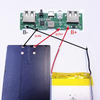 China 2A 5V Solar Charging Boost Board DIY Circuit Motherboard with Lithium Battery Protection Mobile Power Treasure PCBA Board for sale