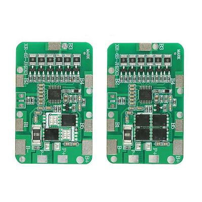 China 6S 5A 8A BMS 18650 Lithium Battery Protection Board Balance PCB Base Material for 22V Solar Street Light Sprayer PCB PCBA for sale