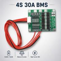 China 4S 30A 14.8V Li-ion Lithium Battery Protection Board BMS PCM with Balance Function for 18650 Lipo Battery Pack for sale