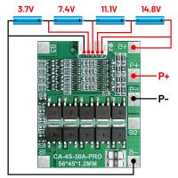 China CA-4S-30A-PRO 3.7V 7.4V 11.1V 14.8V 18650 Lithium Battery Charging Protection Board PCB Base Material for sale