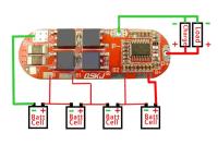 China 18650 Battery Charge and Discharge Protection BMS PCB PCM 4S 20A Li-ion Battery Charger Protection Board Power Supply Module for sale