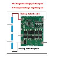 China 14.8V Ternary Lithium Battery Protection Board Series 4 Same Port Continuous 30A Made from PCB Material for sale