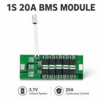 China 1S 20A 3.7V BMS Lithium Battery Protection Board 18650 Li-ion Lipo Battery PCM PCB Module with Charging Short Circuit Protection for sale