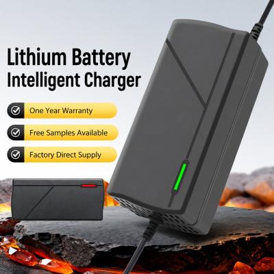 China Lithium Battery Intelligent Charger AC Port Universal Adapter UK Plug 12V-72V for sale