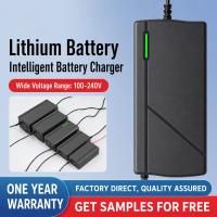 China Lithium Battery Intelligent Charger AC Port Universal Adapter UK Plug 12V-72V for sale