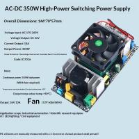 China 220V to 24V/36V/48V 10A Adjustable AC-DC Switching Power Supply 350W High-Power Module with Fan and Overtemperature Protection for sale