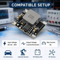 China DC-DC Step-Down Module | Universal 6V-40V to 3.3V/5V/9V/12V/24V/3A | Low Ripple High Power for sale