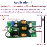 China Adjustable 20W Boost-Buck Dual Output DC DC Step-up/Step-down Converter Board 3.6-30V To+-3-30V Voltage Module Transformers Old for sale