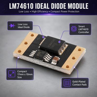 China XL74610 Ideal Diode Module Adopts LM74610 Chip for Smart Diode Controller Simulation Rectifier Board Reverse Polarity Protection for sale