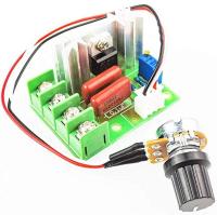 China High Power 2000W SCR Voltage Regulator AC 220V Motor Speed Controller with Potentiometer DC DC Converters Board Mount for sale