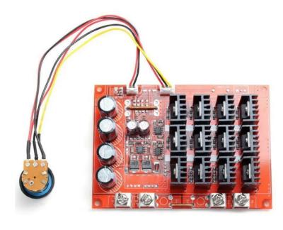 China DC 10-50V 60A Motor Speed Controller Board HHO PWM RC 12V 24V 48V 3000W DC Brush Governor Generators Generator Parts Accessories for sale