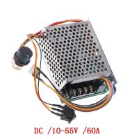 China 12V Motor Speed Controller DC 10-55V 60A CW CCW Reversible Switch Digital Display Board DC DC Converters Power Voltage Module for sale