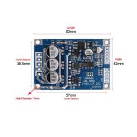 China 15A 500W DC 12V-36V Hall BLDC Brushless Motor Controller Driver Board Module High Power Motor Controller Board for sale