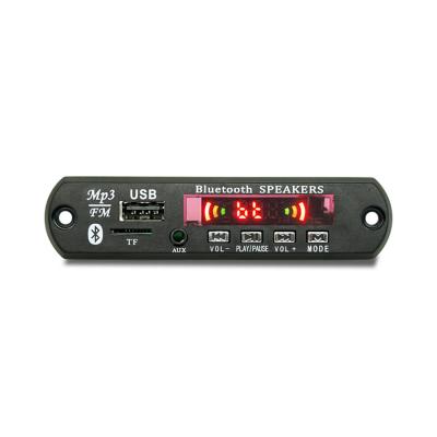 China BT 5.0 Wireless MP3 Decoder Board Portable BT FM Transmitter Auto LCD Supports WAV TF Card USB FM Radio Voice Recorder for sale