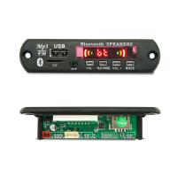 China BT 5.0 Wireless MP3 Decoder Board Portable BT FM Transmitter Auto LCD Supports WAV TF Card USB FM Radio Voice Recorder for sale