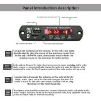 China BT 5.0 Wireless MP3 Decoder Board Portable BT FM Transmitter Auto LCD Supports WAV TF Card USB FM Radio Voice Recorder for sale