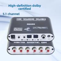 China Cross-border 51-channel DTS/Dolby/AC-3 Audio Decoder Converting Digital Optical/Coaxial to Analog RCA/Rose Connectors Made China for sale