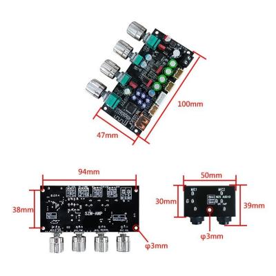 China AMP Mike Front Board Power Amplifier Board Karaoke Reverb Board Microphone K Song Singing DSP Mixing Anti-Howling Made in China for sale