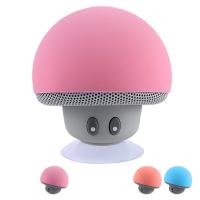 China Portable Mini Wireless BT Speaker Silicone Suction Cup Mushroom Audio Speaker Battery Home Theatre Party Outdoor Computer Stage for sale
